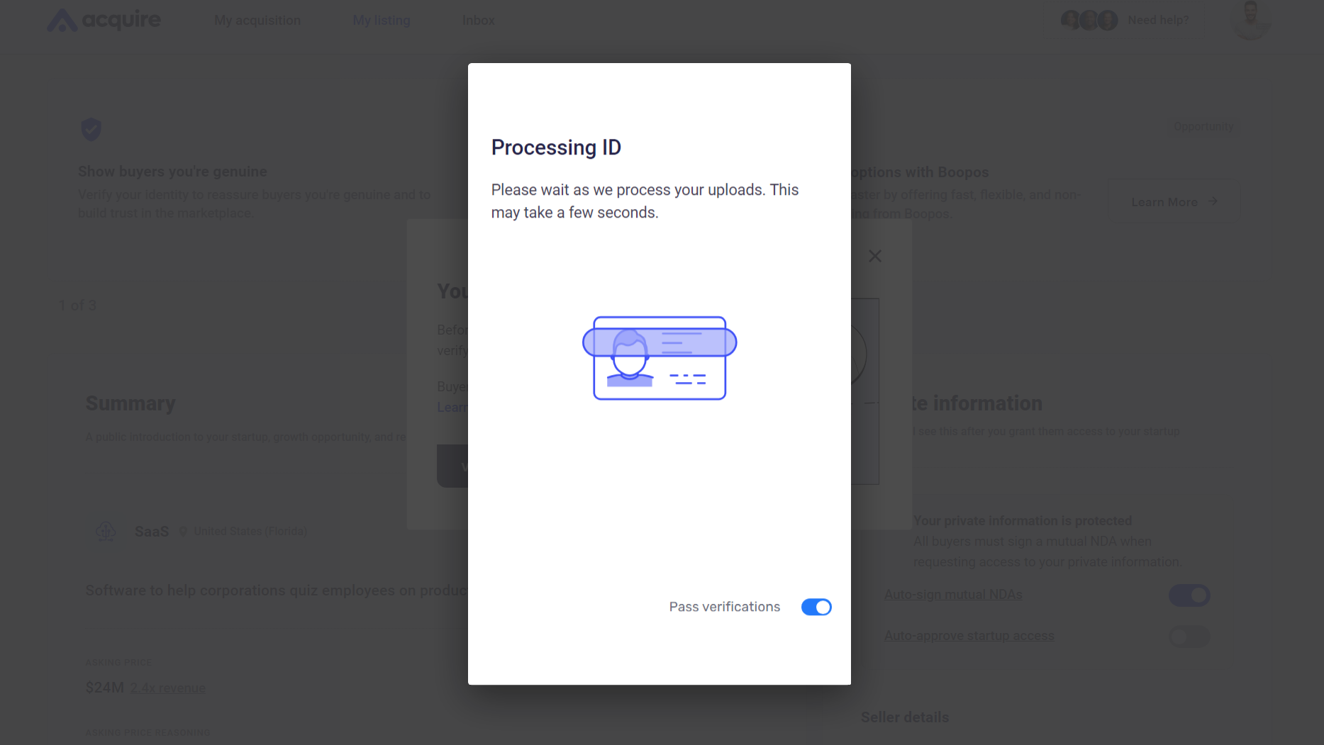 How do I verify my identity?