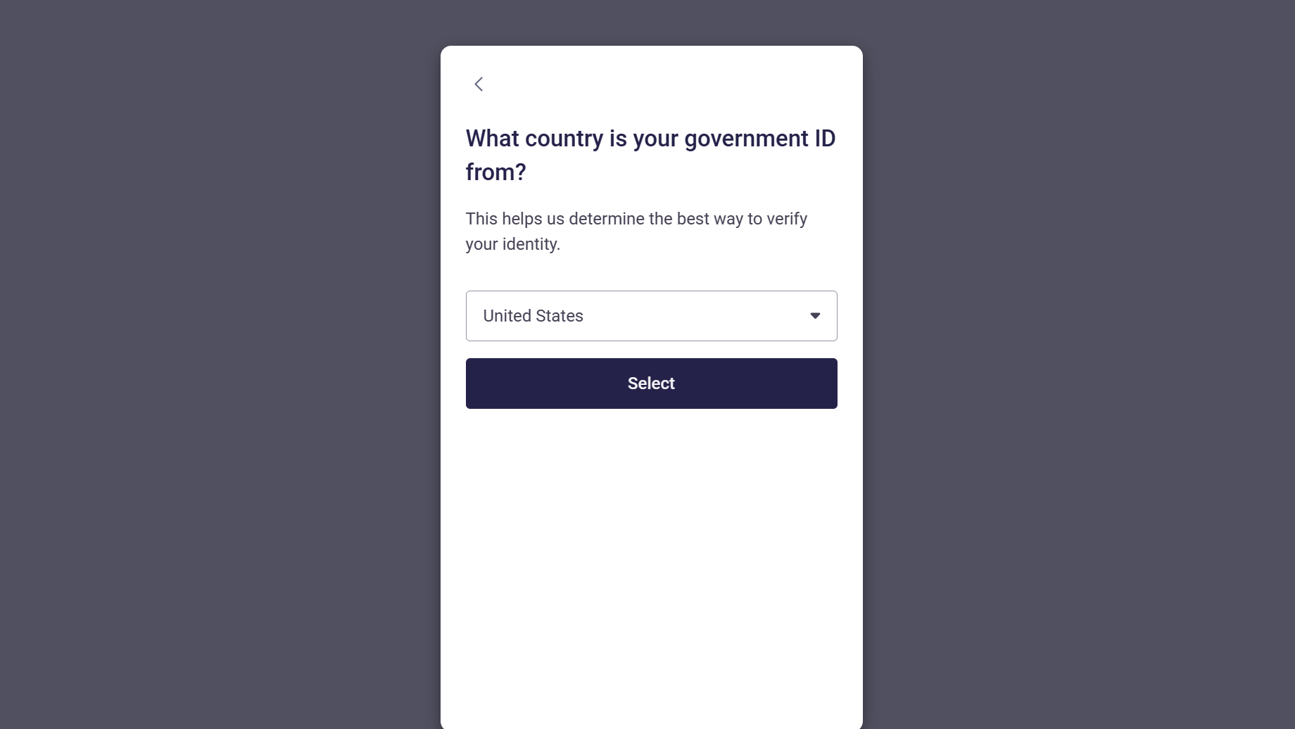 How do I verify my identity?