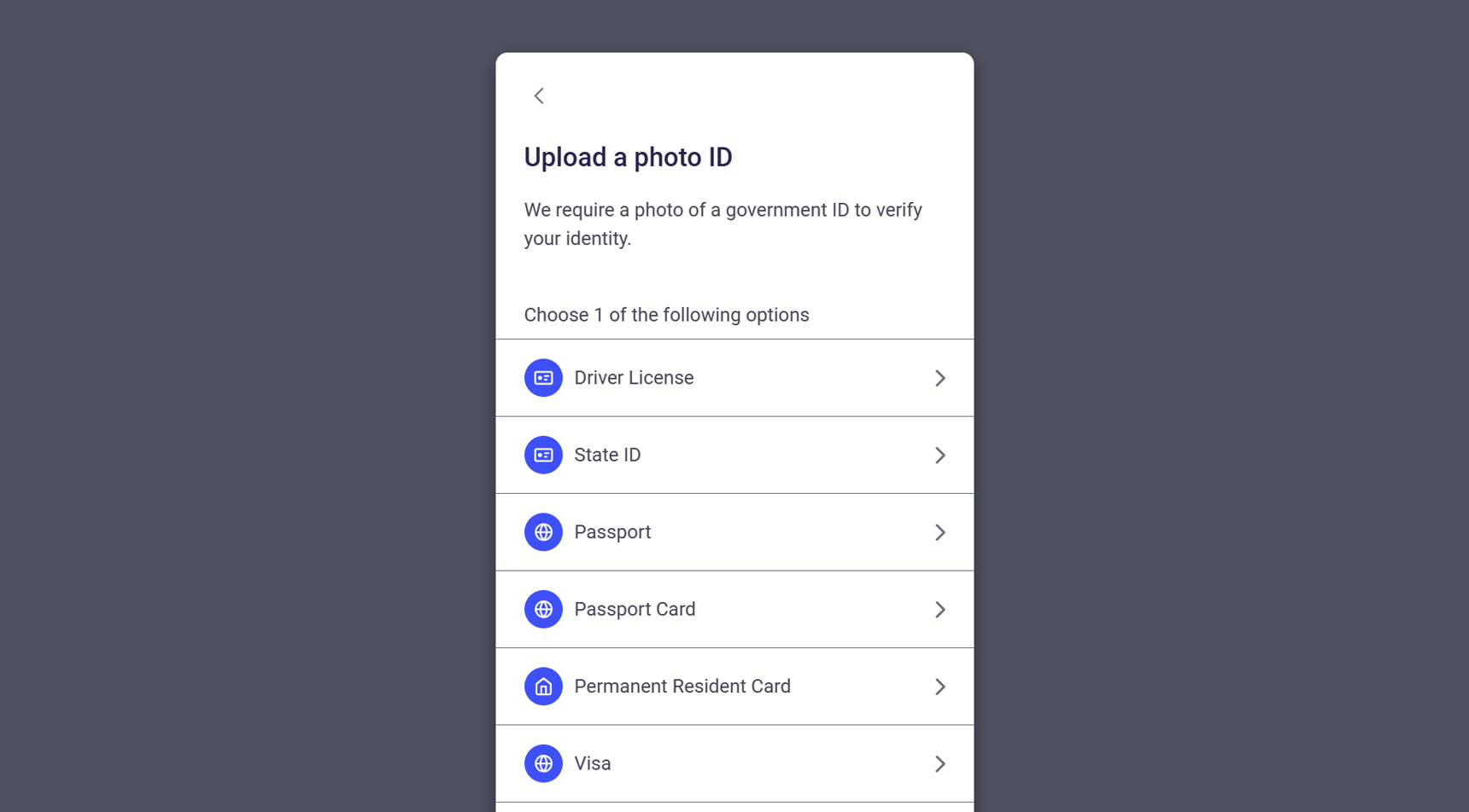 How do I verify my identity?
