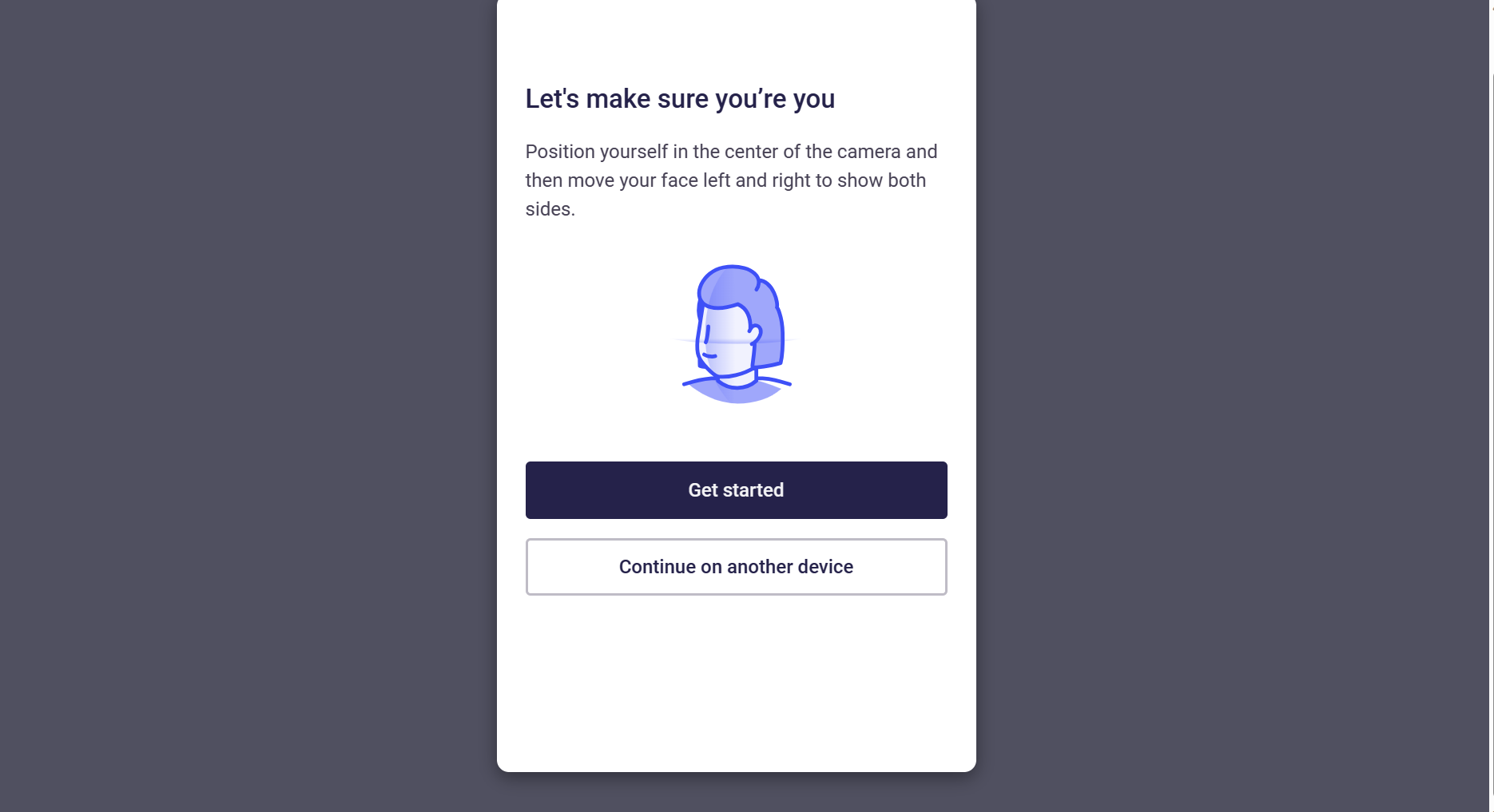 How do I verify my identity?