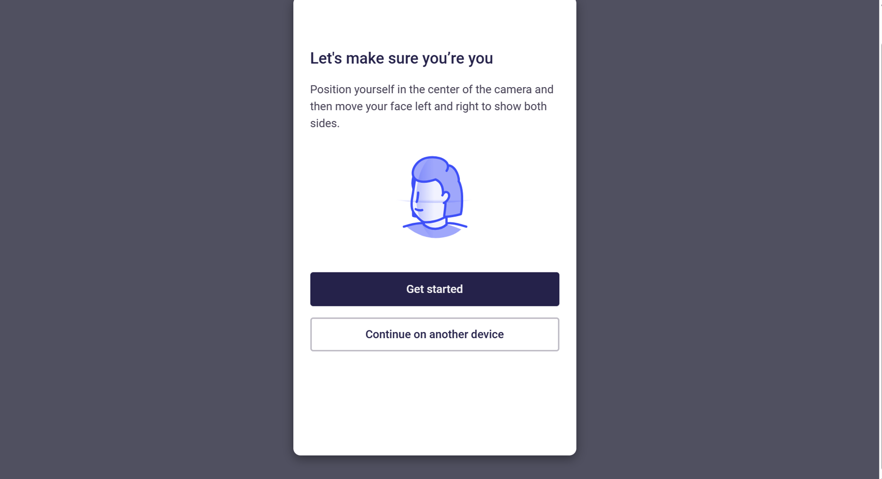 How do I verify my identity?