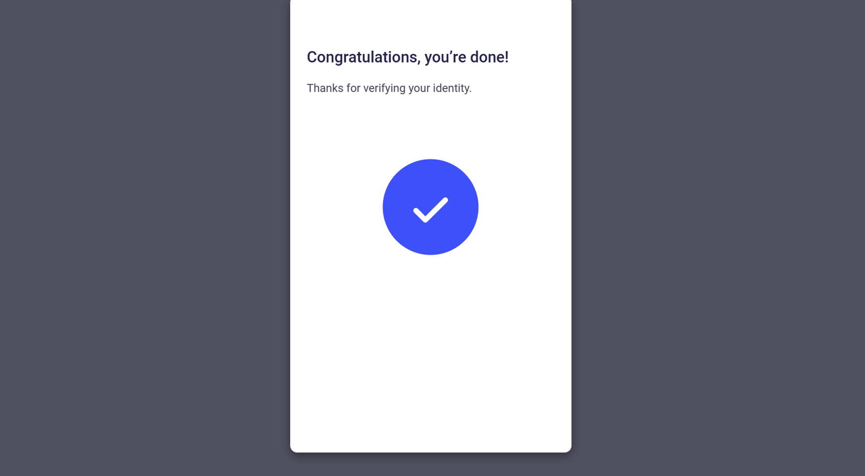 How do I verify my identity?