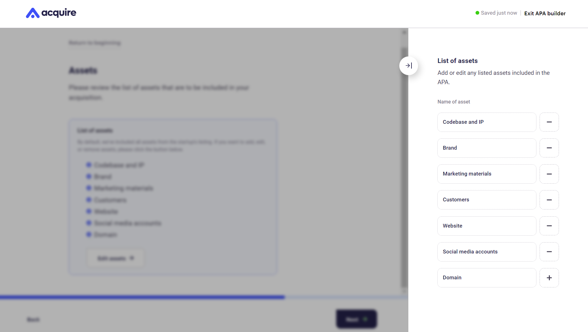 How to use the APA builder