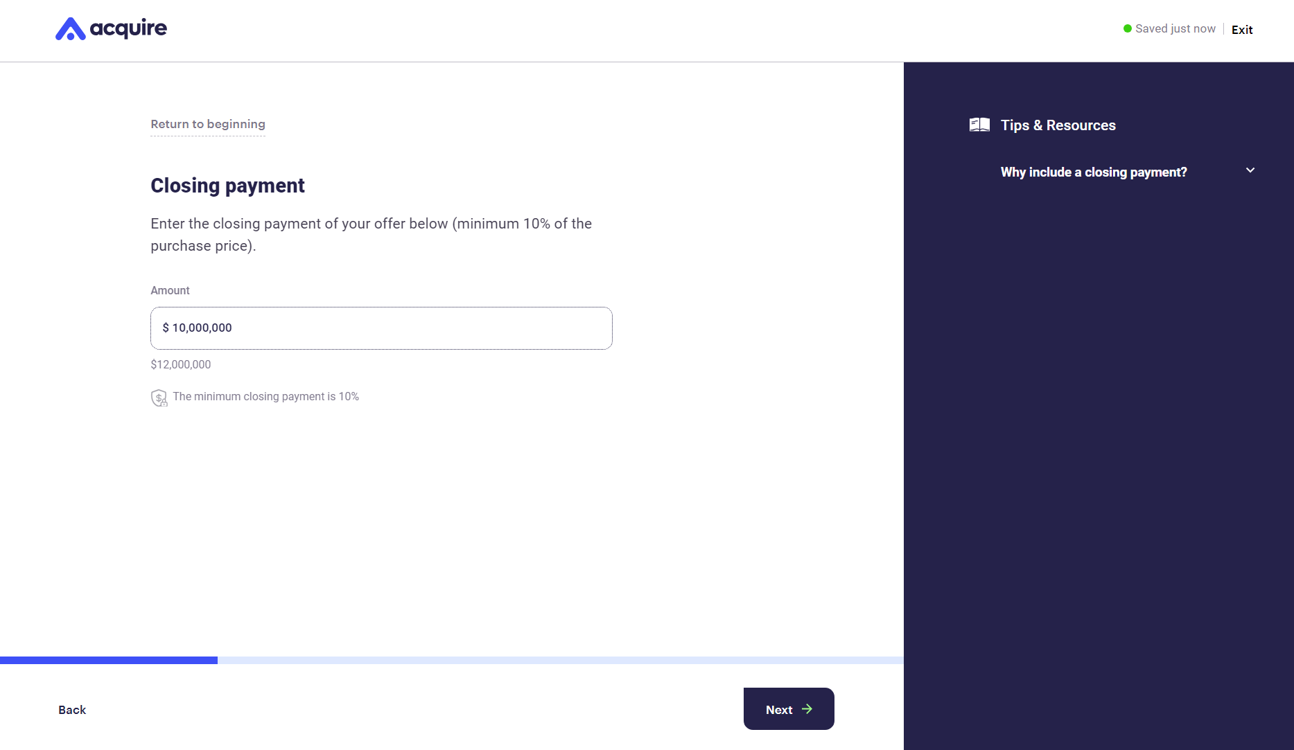 How to use the LOI builder