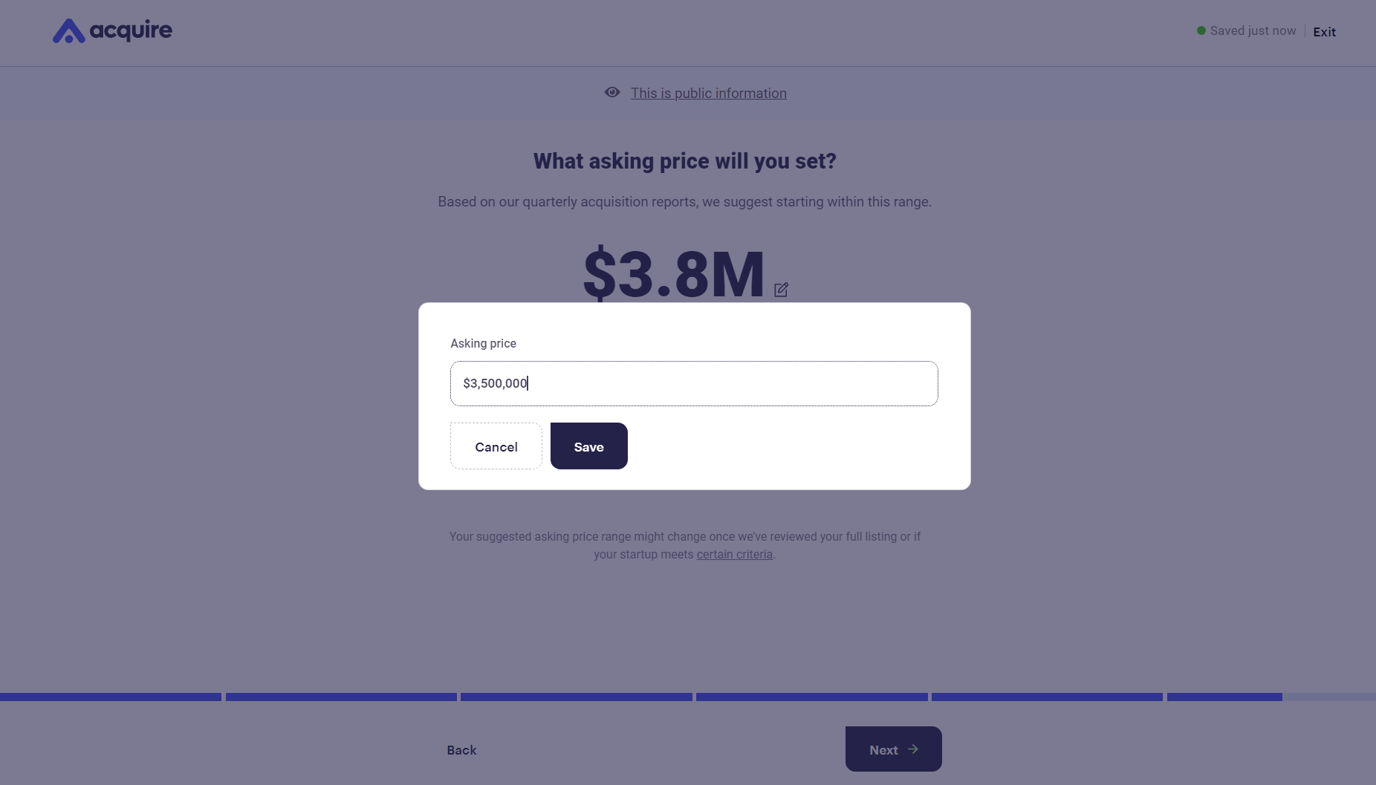 How to set your asking price